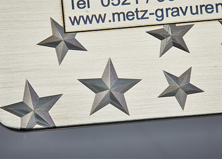 Metz Gravuren: Laser engraving
